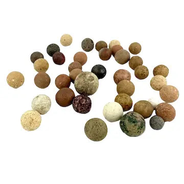 39 Victorian Era Clay Marbles – Pigeon Squared